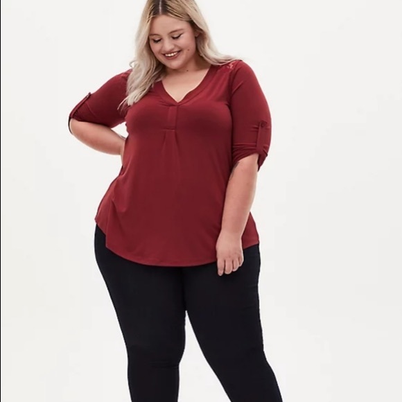 torrid | Tops | Torrid Red Harper Lace Back Top Size 2 | Poshmark